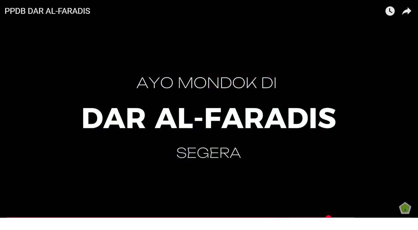 Ayo Mondok di Dar Al-Faradis - Pondok Pesantren Dar Al-Faradis Tegal